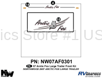 2007 Arctic Fox Travel Trailer Front Decal Kit - RV Graphics Store