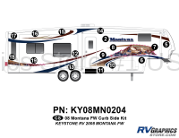2008 Keystone Montana Fifth Wheel Curb Side Graphics Decal Kit - RV ...
