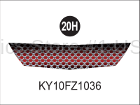 2010 Fuzion Fifth Wheel Front Cap Center Grill HP Decal - RV Graphics Store