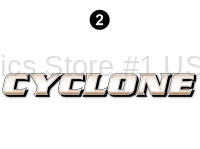 2011 Cyclone Fifth Wheel Side Cyclone Legend Decal - RV Graphics Store