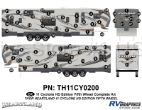 2011 Cyclone HD Fifth Wheel Complete Decal Kit - RV Graphics Store