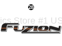 2009 Fuzion Fifth Wheel Touring Edition Side Rear Fuzion Logo Decal ...