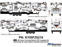 2009 Fuzion Fifth Wheel TE Complete Decal Kit - RV Graphics Store
