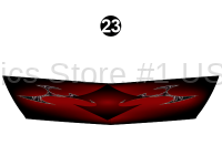 2012 Fuzion Fifth Wheel HP Front Cap Grill 44.6" Decal - RV Graphics Store