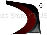 2013 Fuzion Fifth Wheel Front Cap Lower Hook Decal - RV Graphics Store