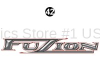 2013 Fuzion Fifth Wheel Front Cap Fuzion Logo Decal - RV Graphics Store