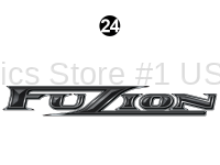 2013 Keystone Fuzion Travel Trailer Front/Rear Fuzion Logo Decal - RV ...