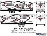 2013 Fuzion Travel Trailer (Travel Trailer) Complete Graphics Decal Kit ...