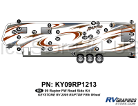 2009 Raptor Fifth Wheel Formed Cap Roadside Decal Kit - RV Graphics Store