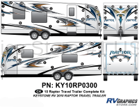 2010 Keystone Raptor TT-Travel Trailer Complete Graphics Decal Kit - RV ...