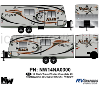 2014 Nash Travel Trailer Complete Graphics Decal Kit - RV Graphics Store