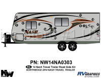 2014 Nash Travel Trailer Roadside Graphics Decal Kit - RV Graphics Store