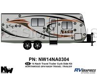 2014 Nash Travel Trailer Curbside Graphics Decal Kit - RV Graphics Store