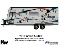2016 Nash Travel Trailer Roadside Graphics Decal Kit - RV Graphics Store