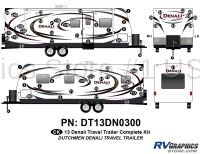2013 Denali Travel Trailer Complete Graphics Decal Kit - RV Graphics Store