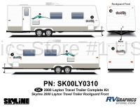 2000-2003 Layton Travel Trailer Rockguard Front Complete Graphics Decal ...