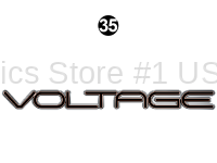 2012 Voltage RV Front / Rear Voltage Logo Decal - RV Graphics Store