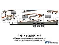 2008 Raptor Fifth Wheel Formed Cap Roadside Decal Kit - RV Graphics Store