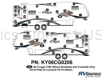 2006 Keystone Cougar 2006 Cougar Fifth Wheel Right Side Decal Kit - RV ...