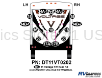 14 Piece 2011 Voltage FW Rear Graphics Kit