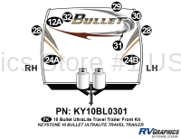 9 Piece 2010 Bullet TT Front Graphics Kit