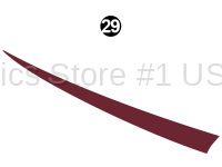 Rear Lower Gold Swoop