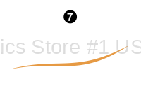 Long Thin Gold Swoop