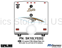 3 Piece 2010 Layton FW Rear Graphics Kit