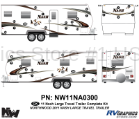 39 Piece 2011 Nash Lg Travel Trailer Complete Graphics Kit