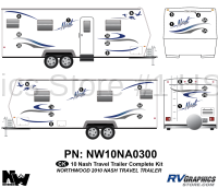 26 Piece 2010 Nash Travel Trailer (TT) Complete Graphics Kit