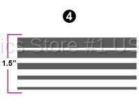 1.5" x 25' Upper Stripe