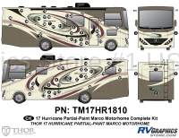 65 Piece 2017 Hurricane MH Marco Complete Graphics Kit