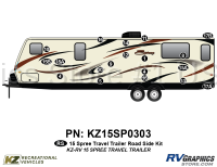19 Piece 2016 Spree Travel Trailer Roadside Graphics Kit