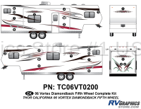 22 Piece 2006 Vortex Diamondback FW Complete Graphics Kit