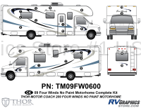 24 Piece 2009 Four Winds MH Complete Graphics Kit-No Paint