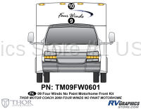 2 Piece 2009 Four Winds MH Front Graphics Kit-No Paint