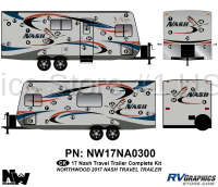 57 Piece 2017 Nash Travel Trailer Complete Graphics Kit
