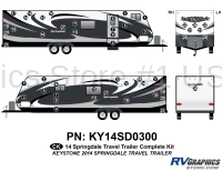 50 Piece 2014 Springdale Travel Trailer Complete Graphics Kit
