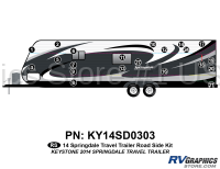 21 Piece 2014 Springdale Travel Trailer Roadside Graphics Kit