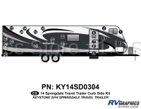 21 Piece 2014 Springdale Travel Trailer Curbside Graphics Kit
