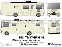 4-Pack Hurricane Logo Kit