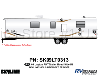 6 Piece 2009 Layton Park Model Trailer Roadside Graphics Kit