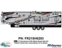 28 Piece 2021 Shockwave Fifth Wheel Roadside Graphics Kit