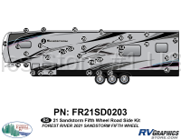 35 Piece 2021 Sandstorm Fifth Wheel Roadside Graphics Kit