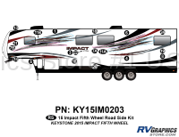 19 Piece 2015 Impact Fifth Wheel Roadside Graphics Kit