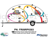 15 Piece 2009 RPOD Travel Trailer Roadside Graphics Kit