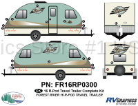24 Piece 2015 RPOD Travel Trailer Complete Graphics Kit