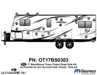 22 Piece 2017 Blackstone Travel Trailer Roadside Graphics Kit