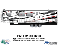 19 Piece 2019 Shockwave Fifth Wheel Roadside Graphics Kit