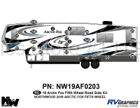 22 Piece 2019 Arctic Fox Fifth Wheel Roadside Graphics Kit